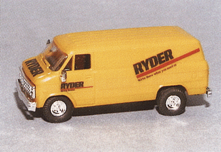 Trident - Chevrolet Van - Utility Trucks - Ryder (yellow, Red Stripes ...