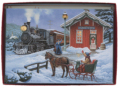 Train Enthusiast Vendors - Christmas Card 10-Pack - Christmas Rolling ...