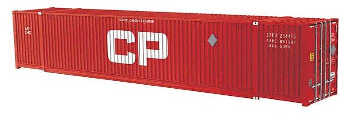 Atlas O - CIMC 53' Container - Assembled - Canadian Pacific (red, white ...