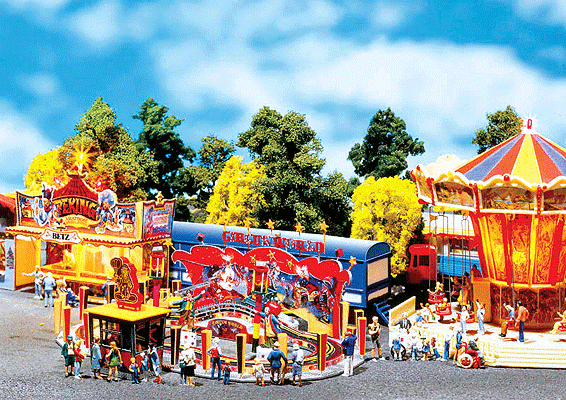 Faller - Circus World Roundabout - Powered Kit - 6-11/16 x 5-5/16 x 2 ...