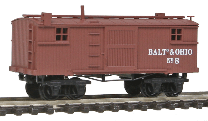 MicroTrain - Civil War Era 26' Wood Caboose (Conveted Boxcar) - Ready ...
