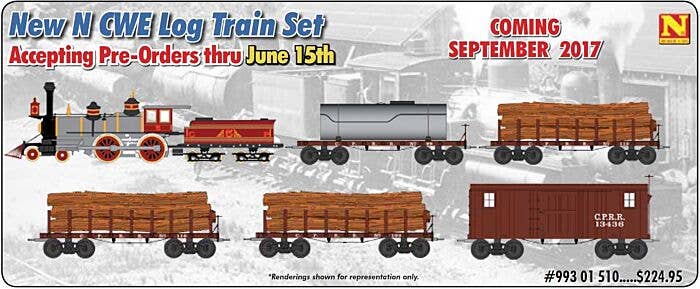 MicroTrain - Civil War Era Log Train-Only Set - Standard DC - 4-4-0 ...