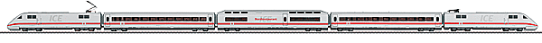 Marklin - Class 401 InterCity Express ICE 1 Passenger Train-Only Set w ...