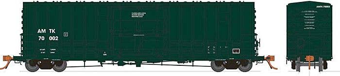 Rapido - Class B-100-40 Plug-Door Boxcar 3-Pack - Ready to Run - Amtrak ...