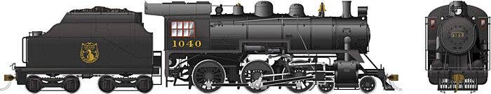 Rapido - Class D10h 4-6-0 - Standard DC - Dominion Atlantic 1040 (black ...