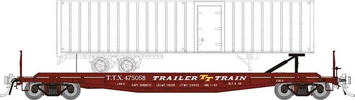Rapido - Class F30D 50' TOFC Flatcar w/Random Trailer 6-Pack - Ready to ...