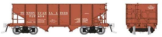 Rapido - Class GLa 2-Bay Hopper - Ready to Run - Pennsylvania Lines ...