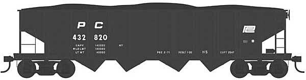 Bowser - Class H21a 4-Bay Hopper - Ready to Run - Penn Central 432886 ...