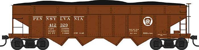 Bowser - Class H22a 4-Bay Hopper - Ready to Run - Pennsylvania Railroad ...