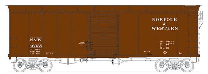 Bowser - Class X31a Round-Roof Boxcar - Ready to Run - Norfolk ...