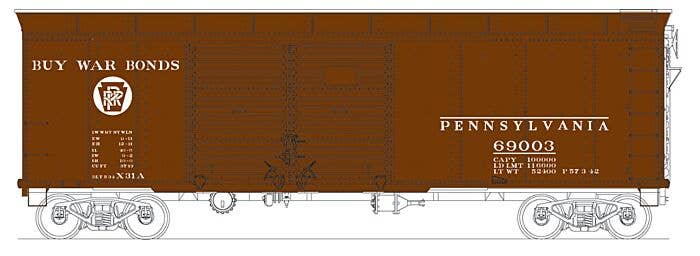Bowser - Class X31a Round-Roof Double-Door Boxcar - Ready to Run ...