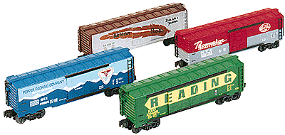 K-Line - Classic Boxcar Assortment - 1 Each; NYC Pacemaker, WP Feather ...