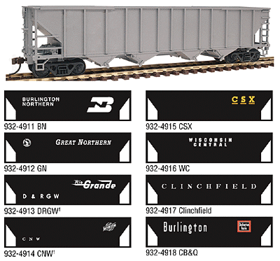 Walthers - Classic Kits(TM) 49' Quad Hopper - Clinchfield - 932-4917