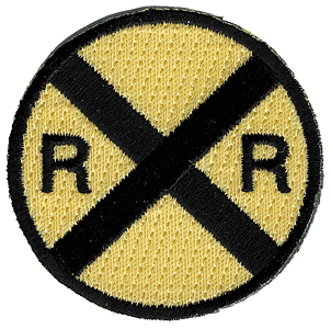 Sundance - Cloth Railroad Patch - Railroad Crossing (RXR Advance ...