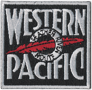 Sundance - Cloth Railroad Patch - Square - Western Pacific ("Feather ...