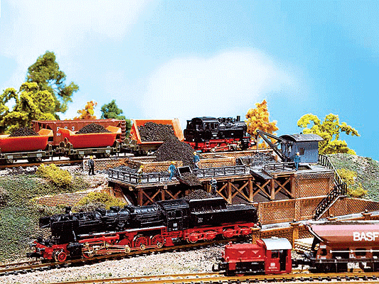 Faller - Coal-Tipping Platform - Weathered Model - 8-3/8 x 3-1/4 x 2-1/ ...
