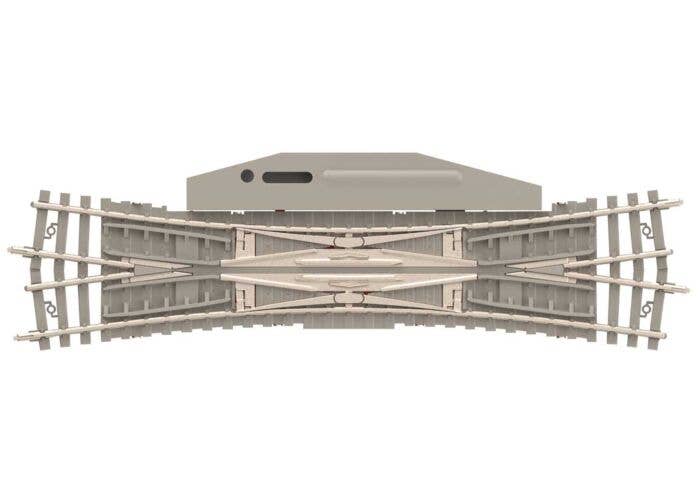 Trix - Code 60 Double Slip Remote Turnout w/Concrete Ties - 15 Degree ...