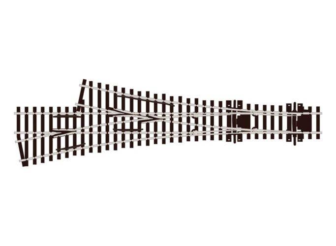 Peco - Code 75 Staggered 3-Way Turnout w/Electrofrog - 552-SLE199