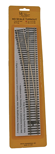Micro Eng - Code 83 Flex-Track(TM) #6 Turnout - Left Hand - 255-14705