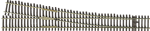 Micro Eng - Code 83 Flex-Track(TM) #6 Turnout - Right Hand - 255-14706