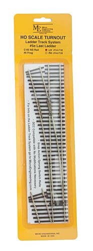 Micro Eng - Code 83 Ladder Track System Turnout - #5e Left Hand Last ...