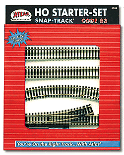 Atlas - Code 83 Nickel-Silver Snap-Track Set - Starter Set - 150-588