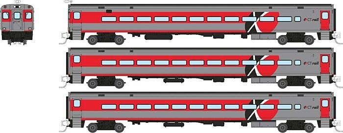 Rapido - Comet Commuter Cab Car & 2 Coaches - Ready to Run - CTrail ...