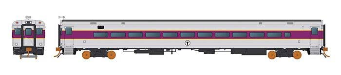 Rapido - Comet Commuter Cab Car - Ready to Run - MBTA Boston (silver ...