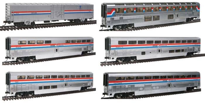 Walthers - Complete Superliner I Train Package - WalthersProto(R) - Amtrak (Phase III) Coach ...