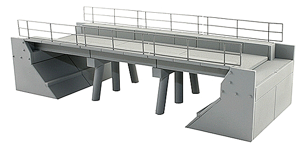 BLMA - Concrete Segmental Bridge, Single Track, Plastic Kit - Set A ...