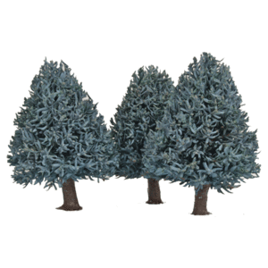 Acc Dim - Conifer Trees - 7" (blue) - 121-7011