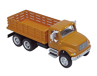 Boley - Construction Equipment - 3-Axle Stake Bed Truck - Solid Orange ...