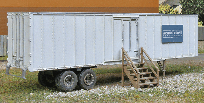 Walthers - Construction Site Storage Trailer - Kit - 949-2901