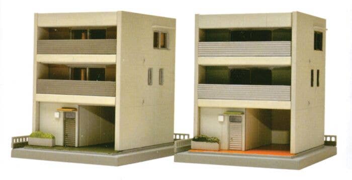 TomyTec - Contemporary Townhouses 2-Pack - Kit - 2-3/8 x 2-3/4 x 2-3/4 ...