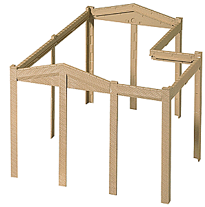 Walthers - Cornerstone Modulars(TM) - Wall Columns & Caps - 933-3725