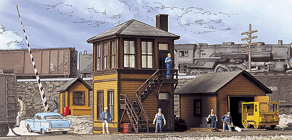 Walthers - Cornerstone Series(R) Built-ups Trackside Structures Set ...