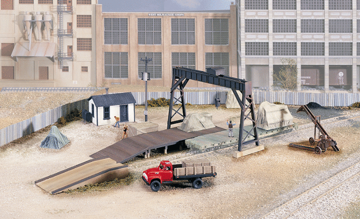 Walthers - Cornerstone Series(R) Team Track Scene-Deluxe Version w ...