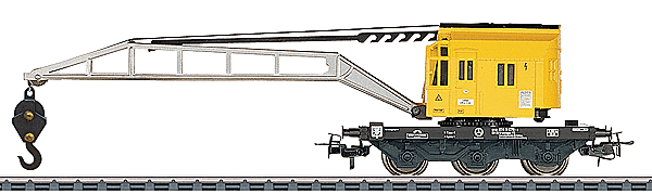 Marklin - Crane Car - With Operating Car - 441-4671
