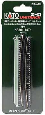 Kato - Curved Deck Girder Bridge - Unitrack - Light Green 19" Radius ...
