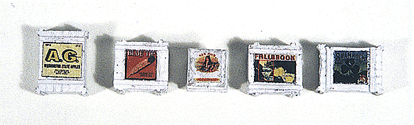 JL Innov - Custom Deluxe Crates pkg(5) - White w/Weathering - 361-716
