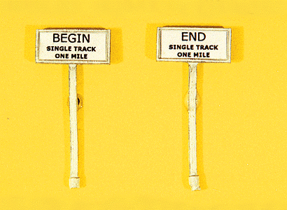 JL Innov - Custom Railroad Right-of-Way Signs - Begin/End Single Track ...