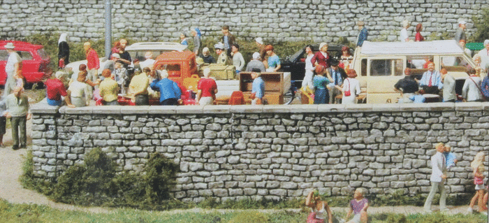Preiser - Cut Stone Wall - Kit - 590-18215
