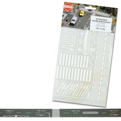 Busch - Decals - Road Markings - 189-7197