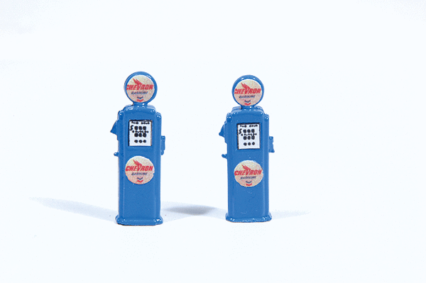 JL Innov - Deluxe Custom Gas Pumps - Chevron pkg(2) - 361-586