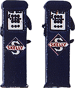 JL Innov - Deluxe Custom Gas Pumps - Painted - Skelly - 361-829