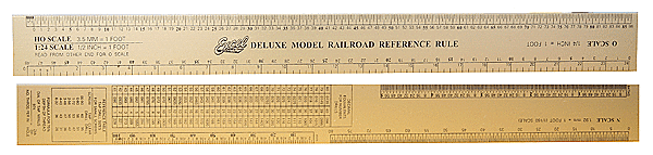 Excel - Deluxe Model Railroad Reference Ruler - Gold Anodized Aluminum ...
