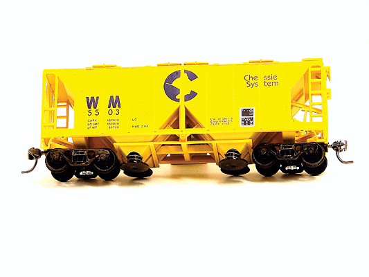 JAM - Deluxe Track Cleaning Car Bowser 70-Ton 34' 2-Bay Covered Hopper ...