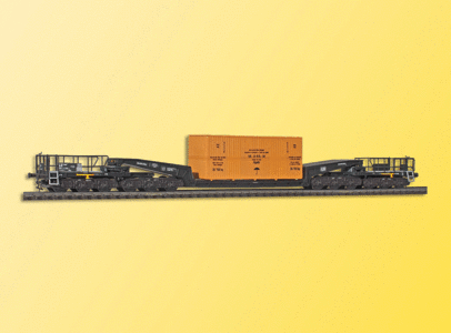 Kibri - Depressed Center 12-Axle Heavy-Duty Flatcar w/Load - Kit - DB ...