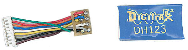 Digitrax - DH123PS Control-Only Mobile Decoder - 9 Pin Easy Connect ...
