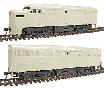 PCM - Diesel Alco FA-1 - FB-1 Powered Set w/LokSound - Unpainted w ...